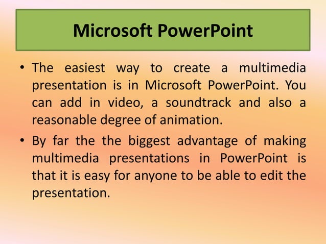 Multimedia Presentation and Authoring | PPTX