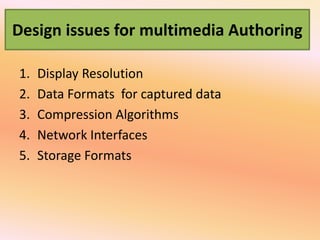Multimedia Presentation and Authoring | PPTX