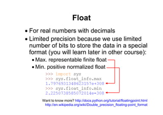 Lecture 5 numbers and built in functions | PPT