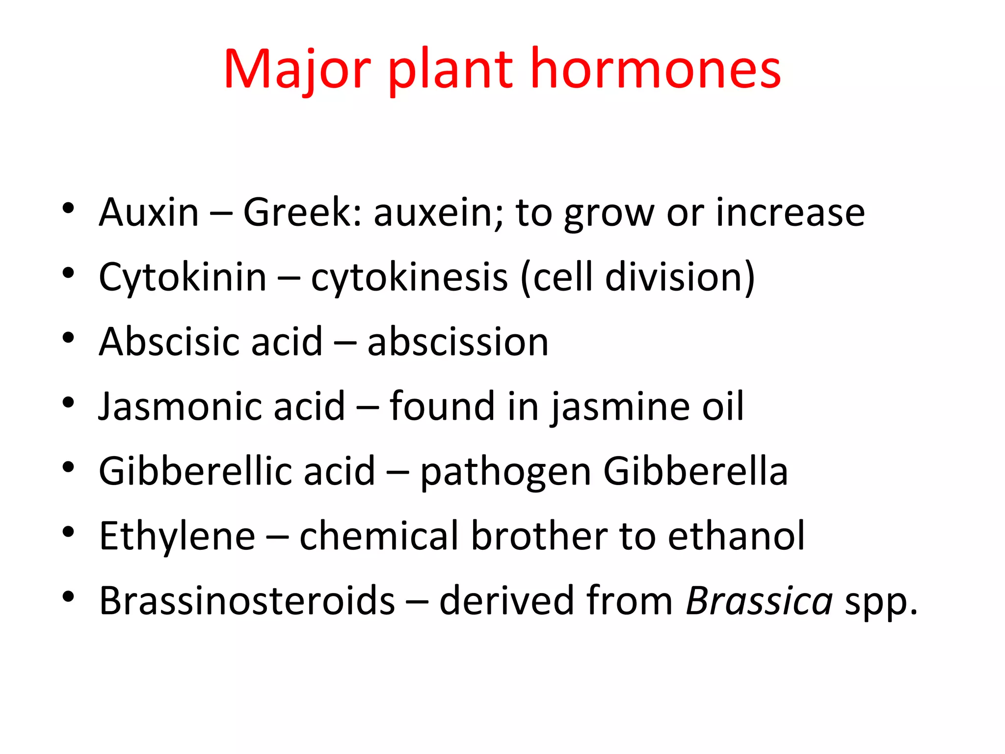 Lecture 5 plant hormones 2014 | PPT
