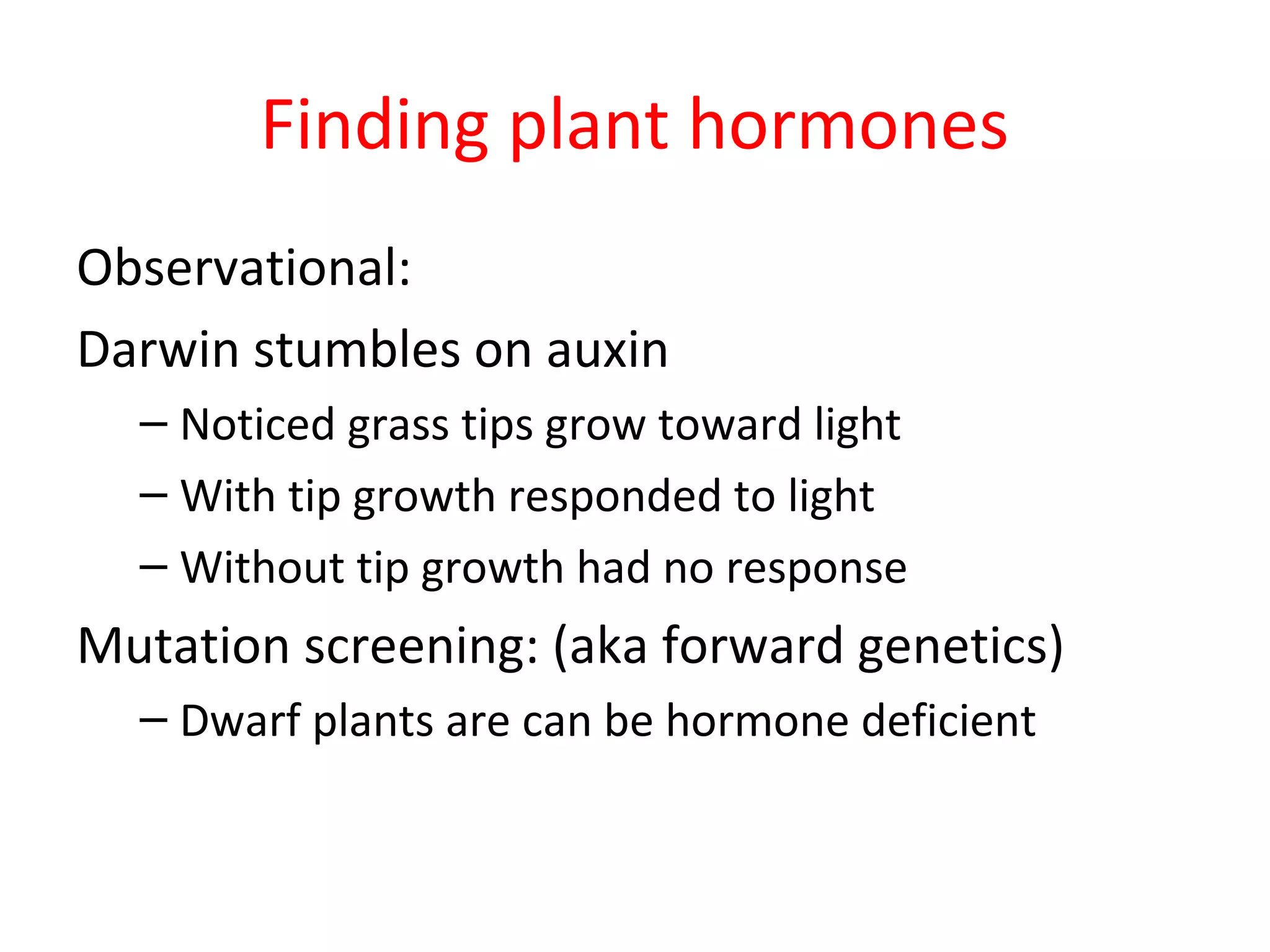 Lecture 5 plant hormones 2014 | PPT
