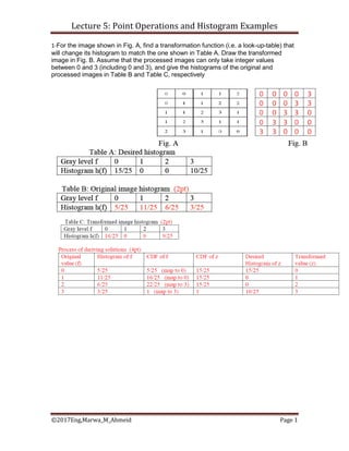 Lecture 5 point operations and histogram examples | PDF | Photo Editing Software | Computer ...