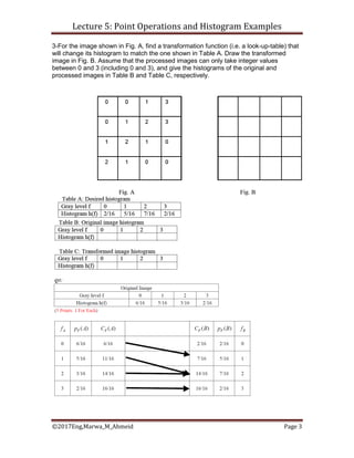 Lecture 5 point operations and histogram examples | PDF | Photo Editing Software | Computer ...