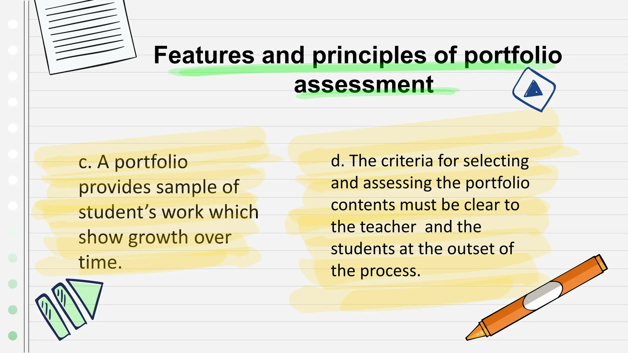 Lecture 5 Portfolio Assessment assessment in learning 2 | PDF