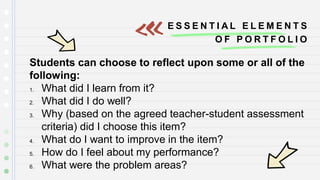 Lecture 5 Portfolio Assessment assessment in learning 2 | PDF