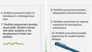 Lecture 5 Portfolio Assessment assessment in learning 2 | PDF