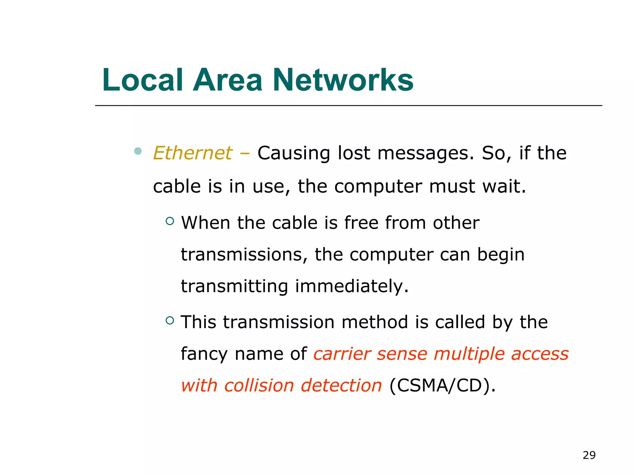 Lecture #5 Data Communication and Network | PPT Lecture #5 Data Communication and Network | PPT