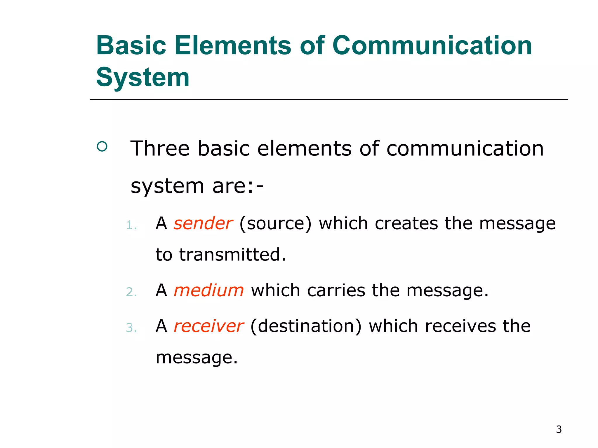 Lecture #5 Data Communication and Network | PPT Lecture #5 Data Communication and Network | PPT