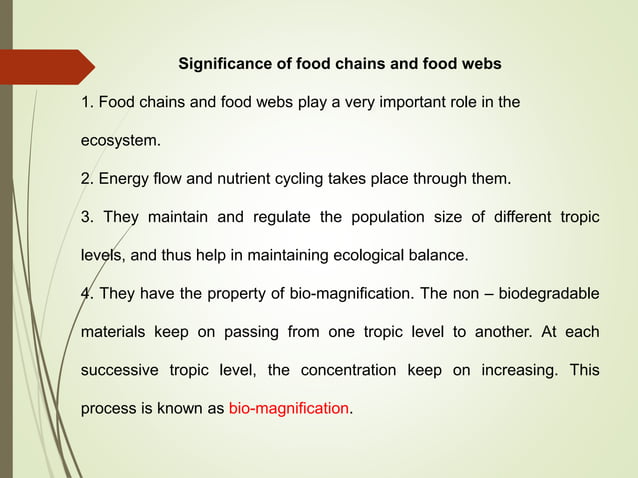 Lecture 5ppt Food chain, food web, ecological pyramids | PDF ...
