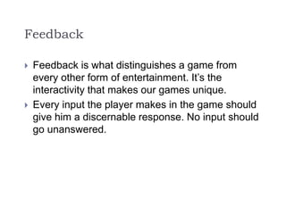 Principles of Game Design (Lecture 5 Game Development) | PPT