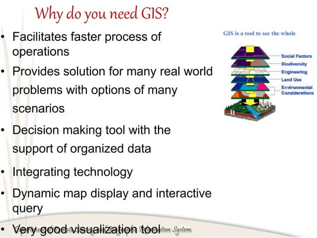 GEOGRAPHICAL INFORMATION SYSTEM (GIS) | PPTX