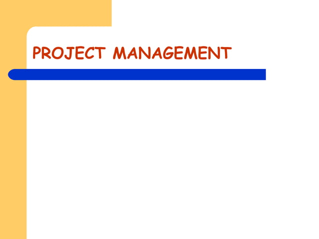 Lecture 5 project management introduction | PPT