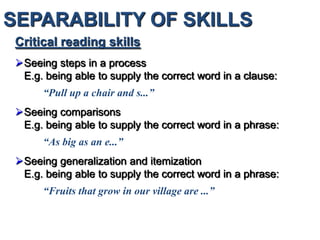 Lecture 5 reading skills | PDF