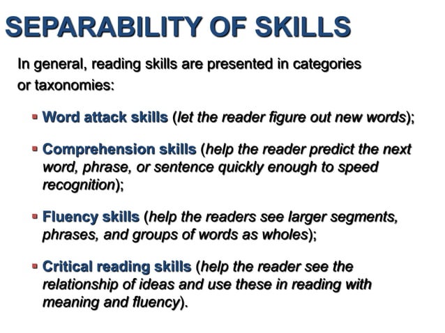 Lecture 5 reading skills | PDF