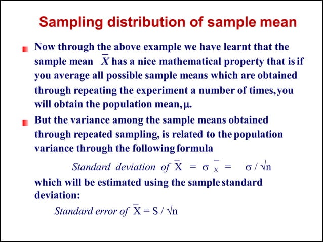 Lecture 5 Sampling distribution of sample mean.pptx