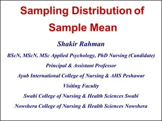 Lecture 5 Sampling distribution of sample mean.pptx