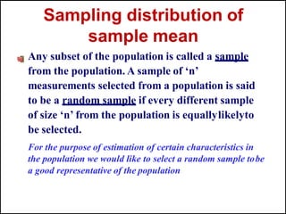 Lecture 5 Sampling distribution of sample mean.pptx