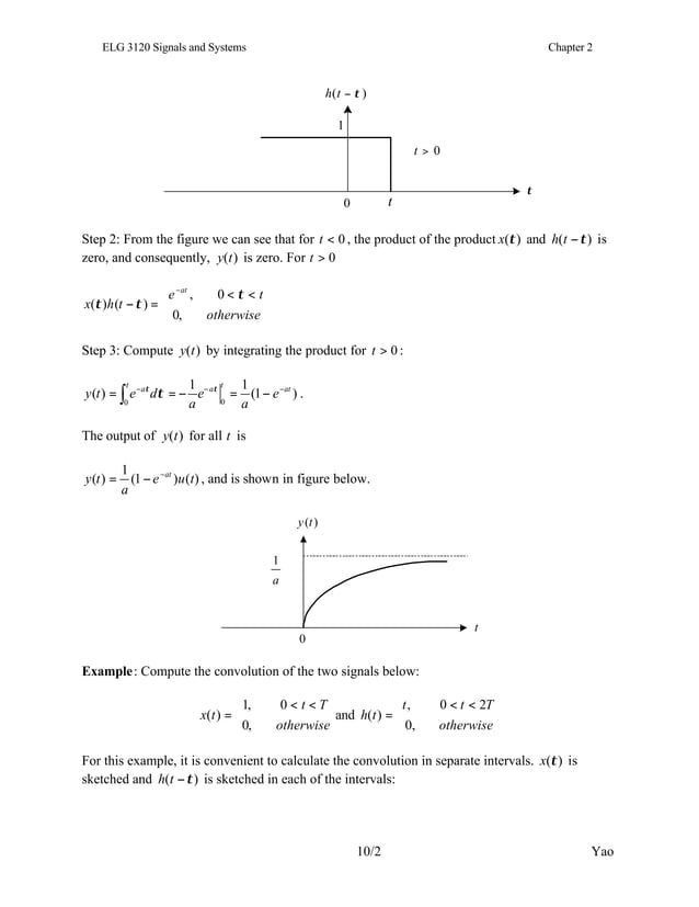 Lecture 5: The Convolution Sum | PDF | Physics | Science