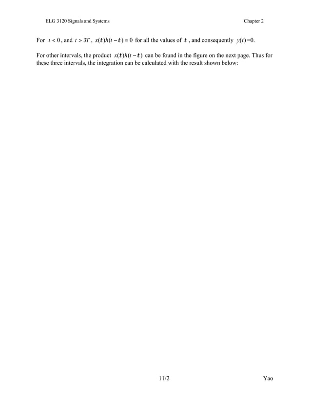 Lecture 5: The Convolution Sum | PDF | Physics | Science