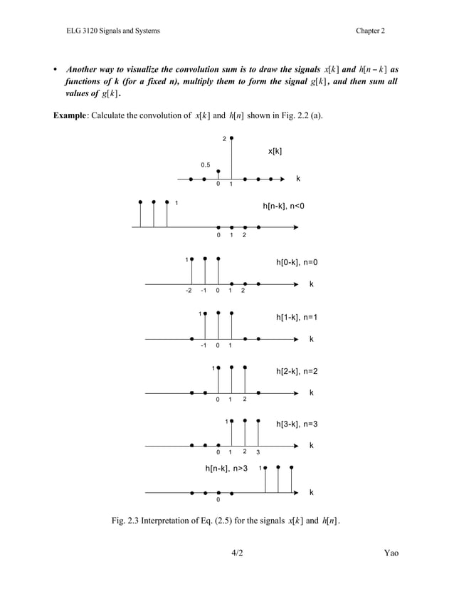 Lecture 5 The Convolution Sum Pdf Physics Science