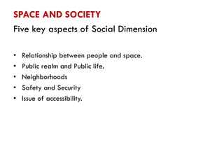 LECTURE 5 The Social Dimension of Urban Design | PDF