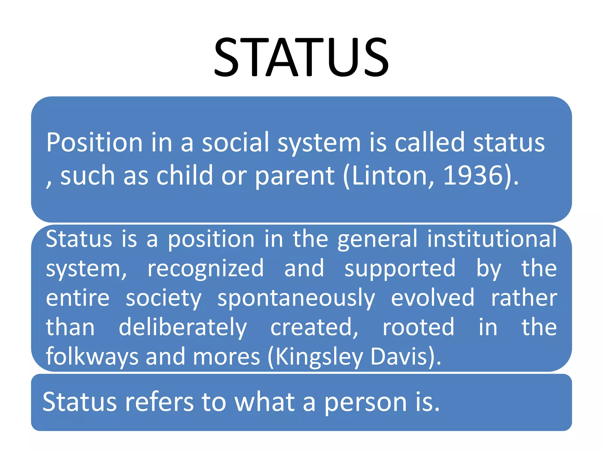 Lecture 5 social status and role | PPTX