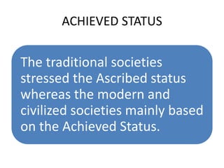 Lecture 5 social status and role | PPTX