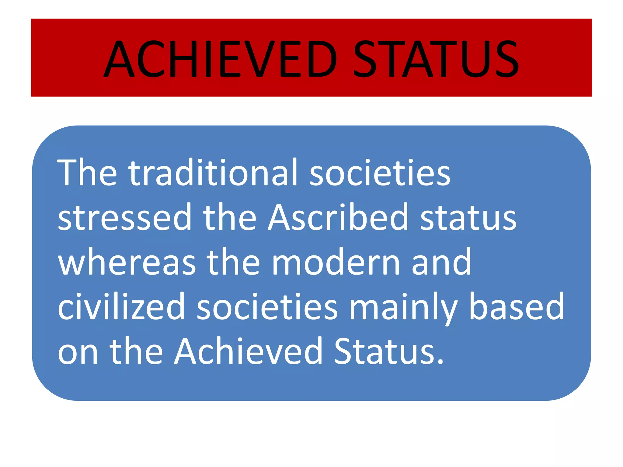 Social status and role | PPTX