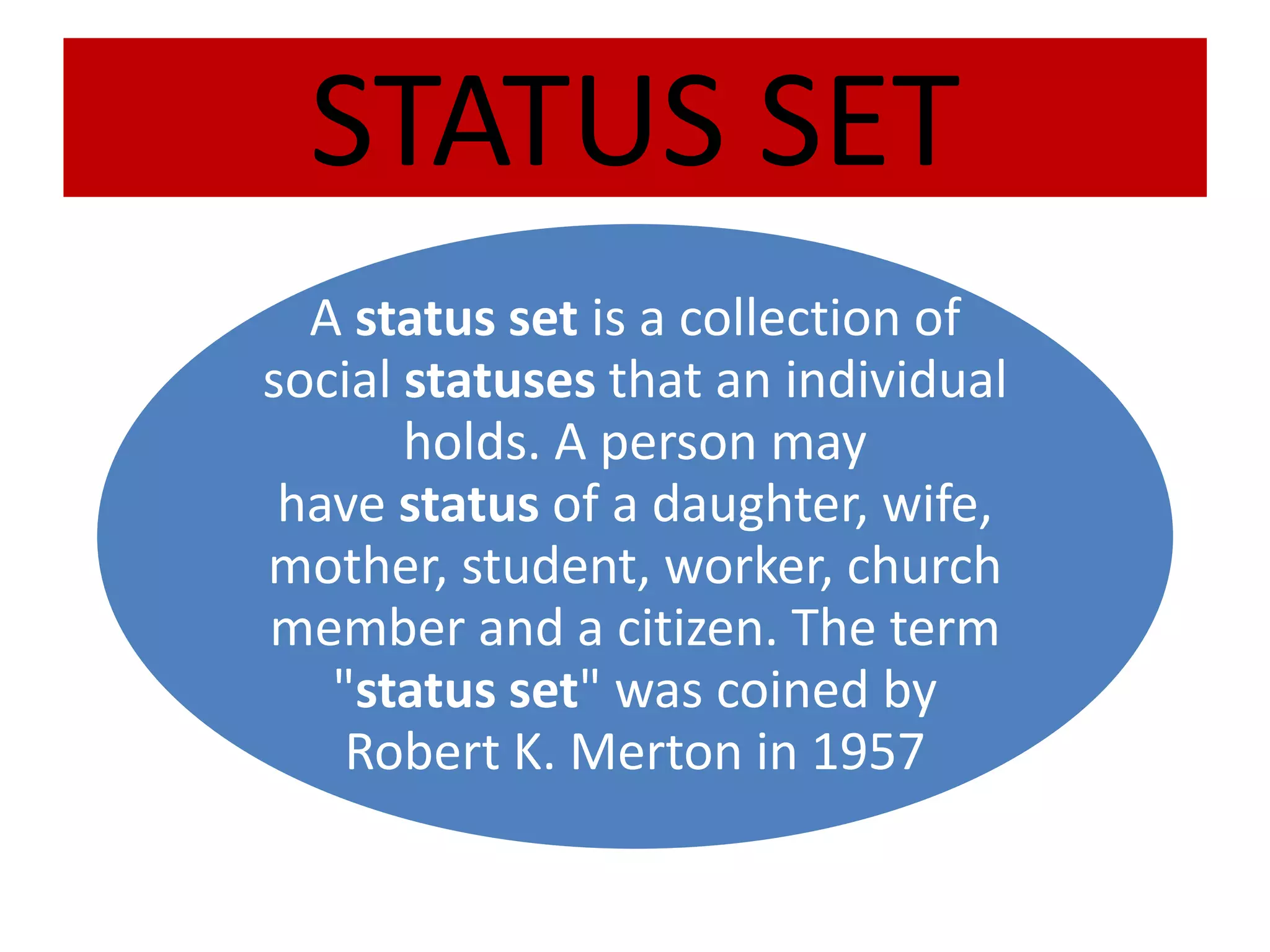Social status and role | PPT