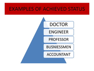 Social status and role | PPTX