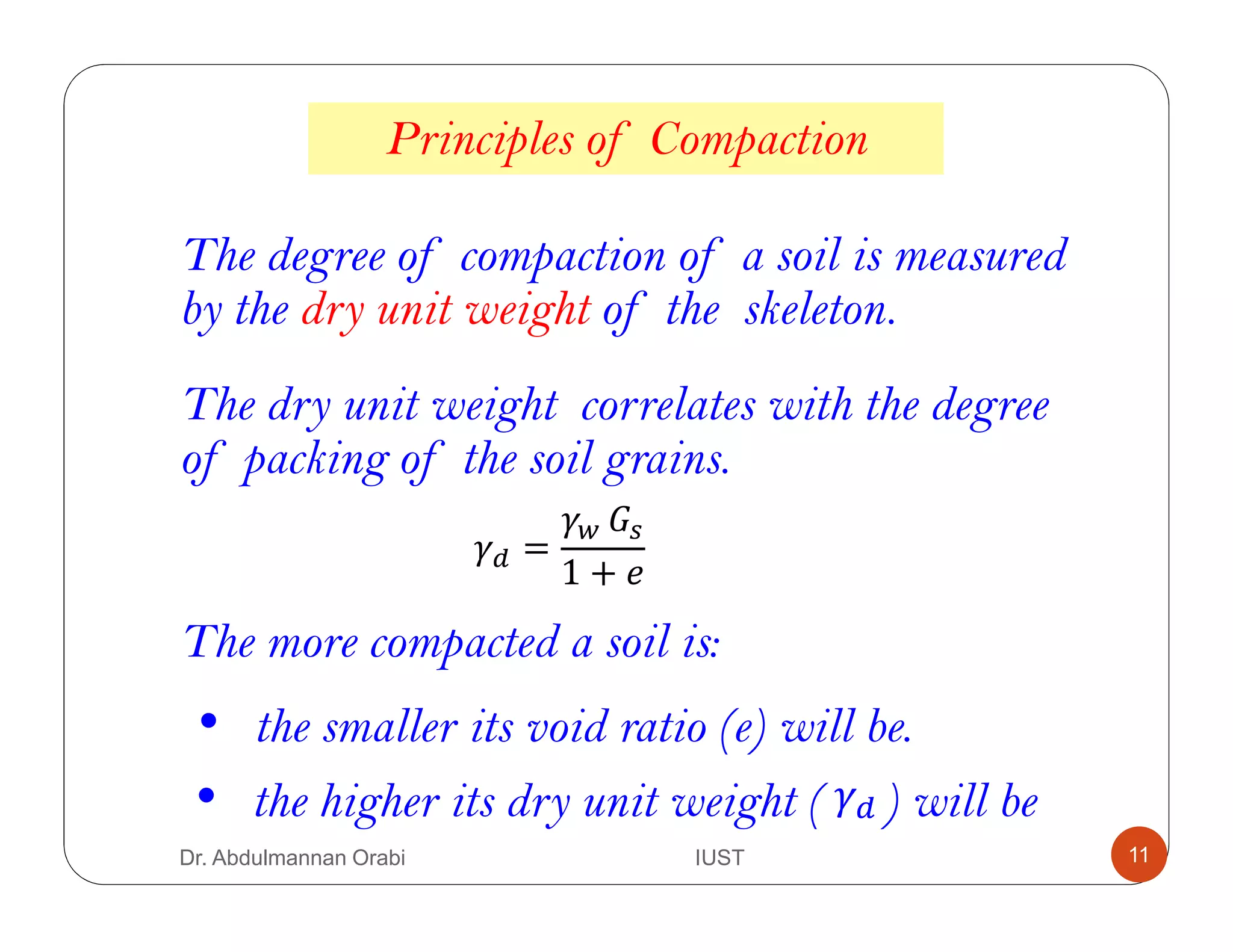 Lecture 5 soil compaction | PDF