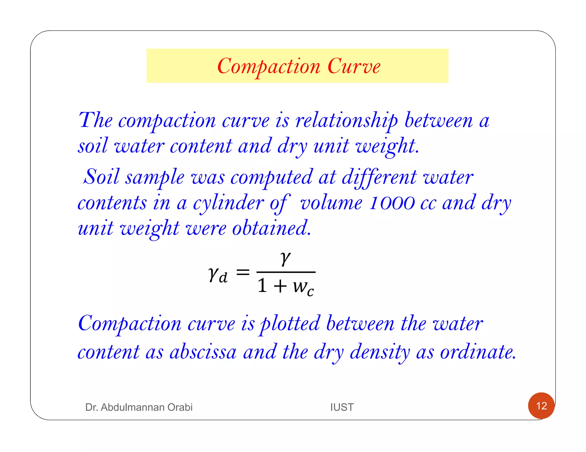Lecture 5 soil compaction | PDF