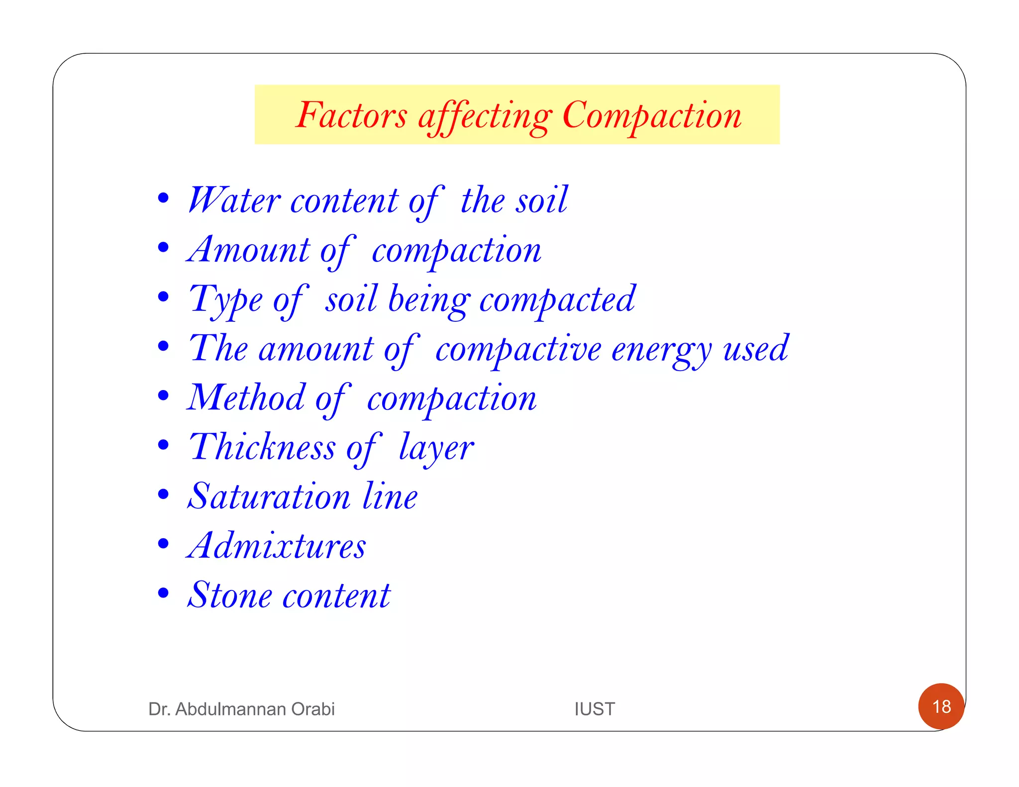 Lecture 5 soil compaction | PDF
