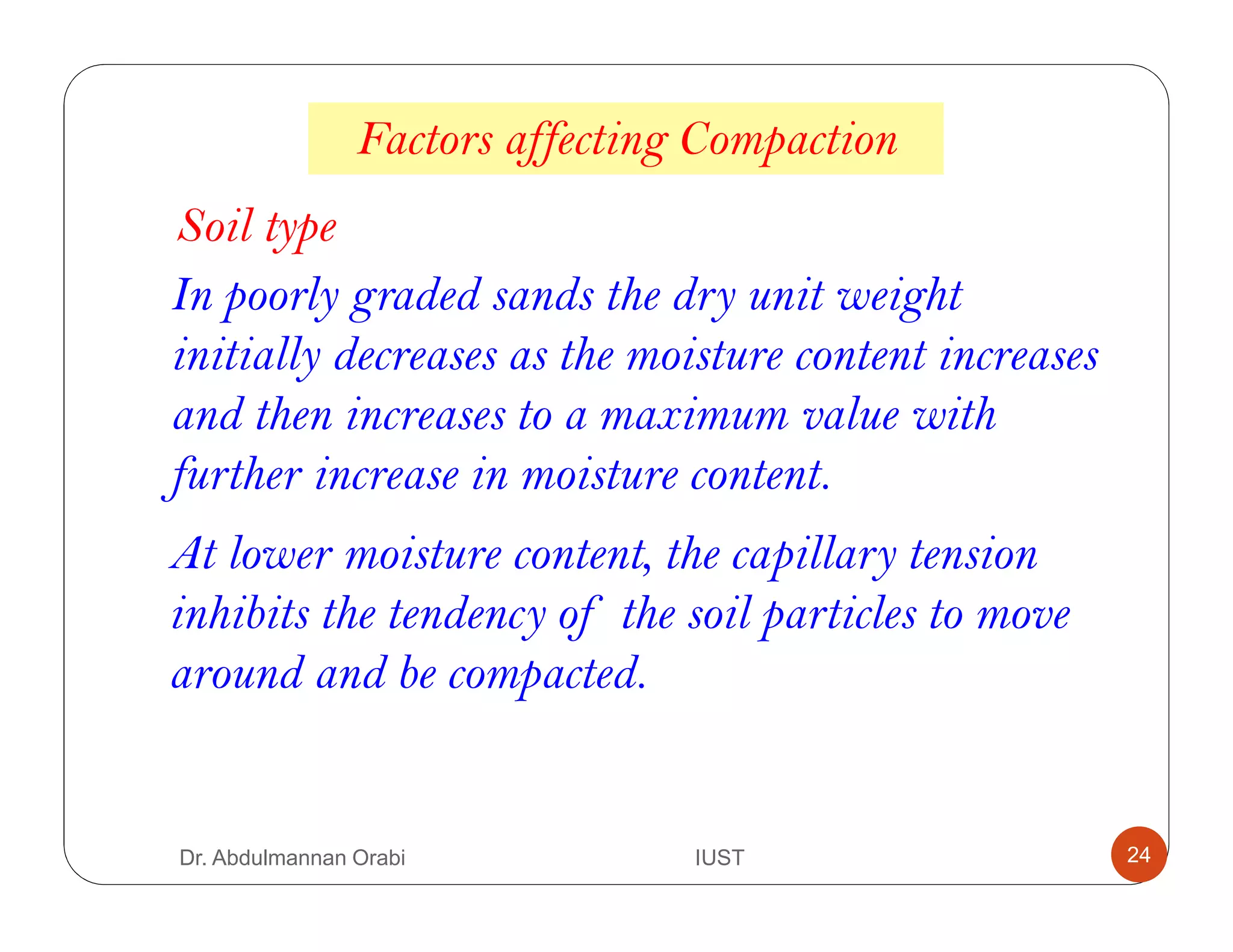 Lecture 5 soil compaction | PDF