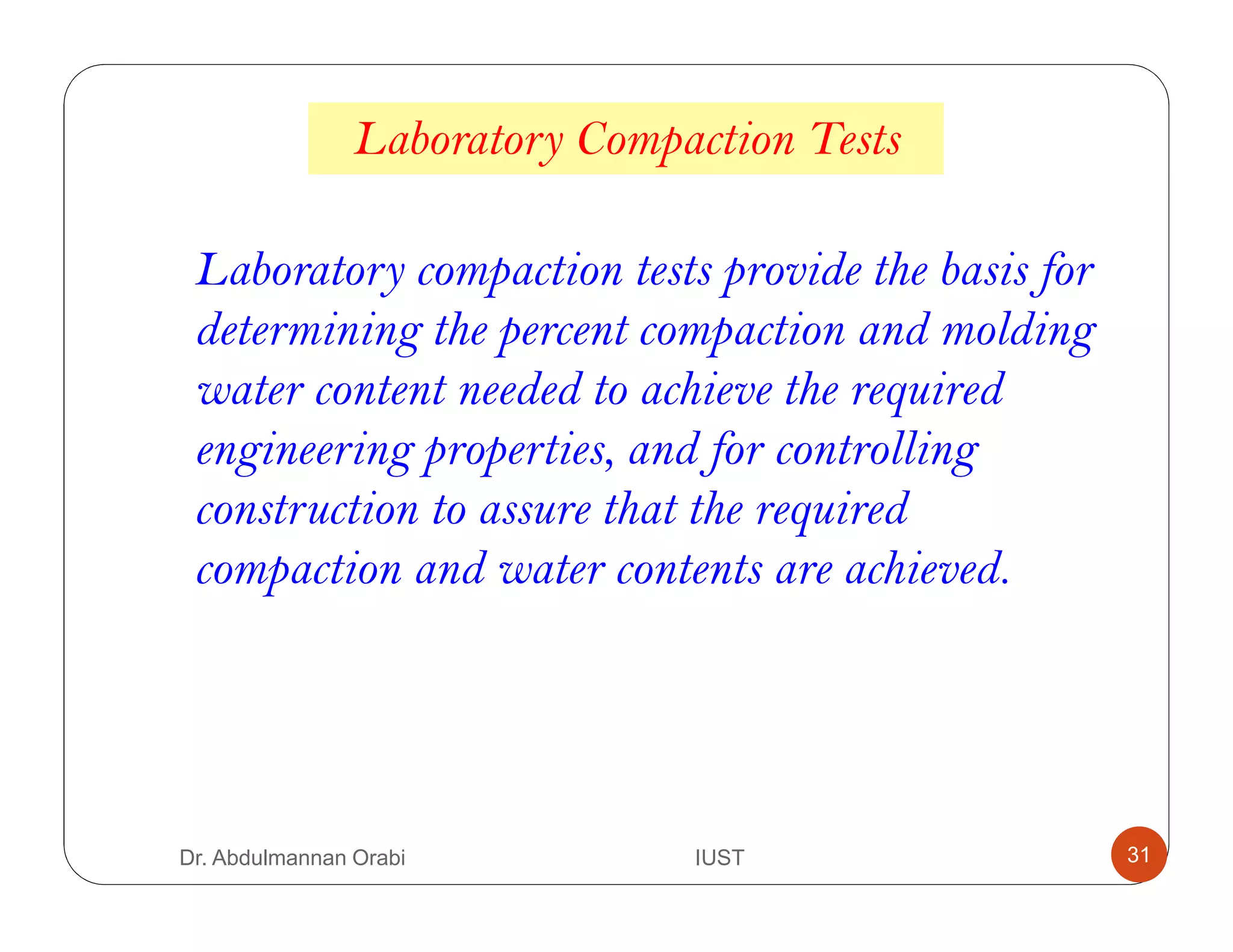 Lecture 5 soil compaction | PDF