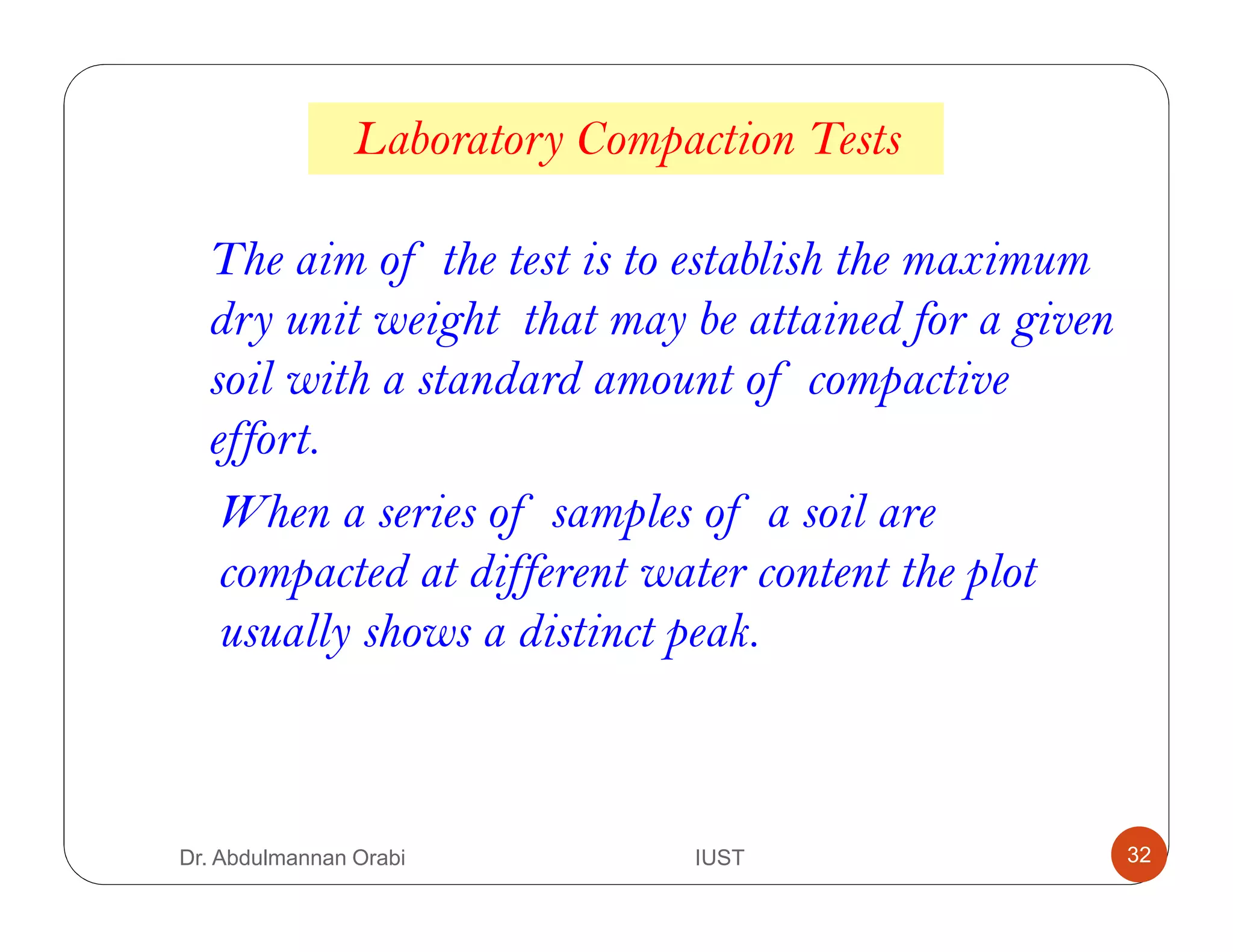 Lecture 5 soil compaction | PDF