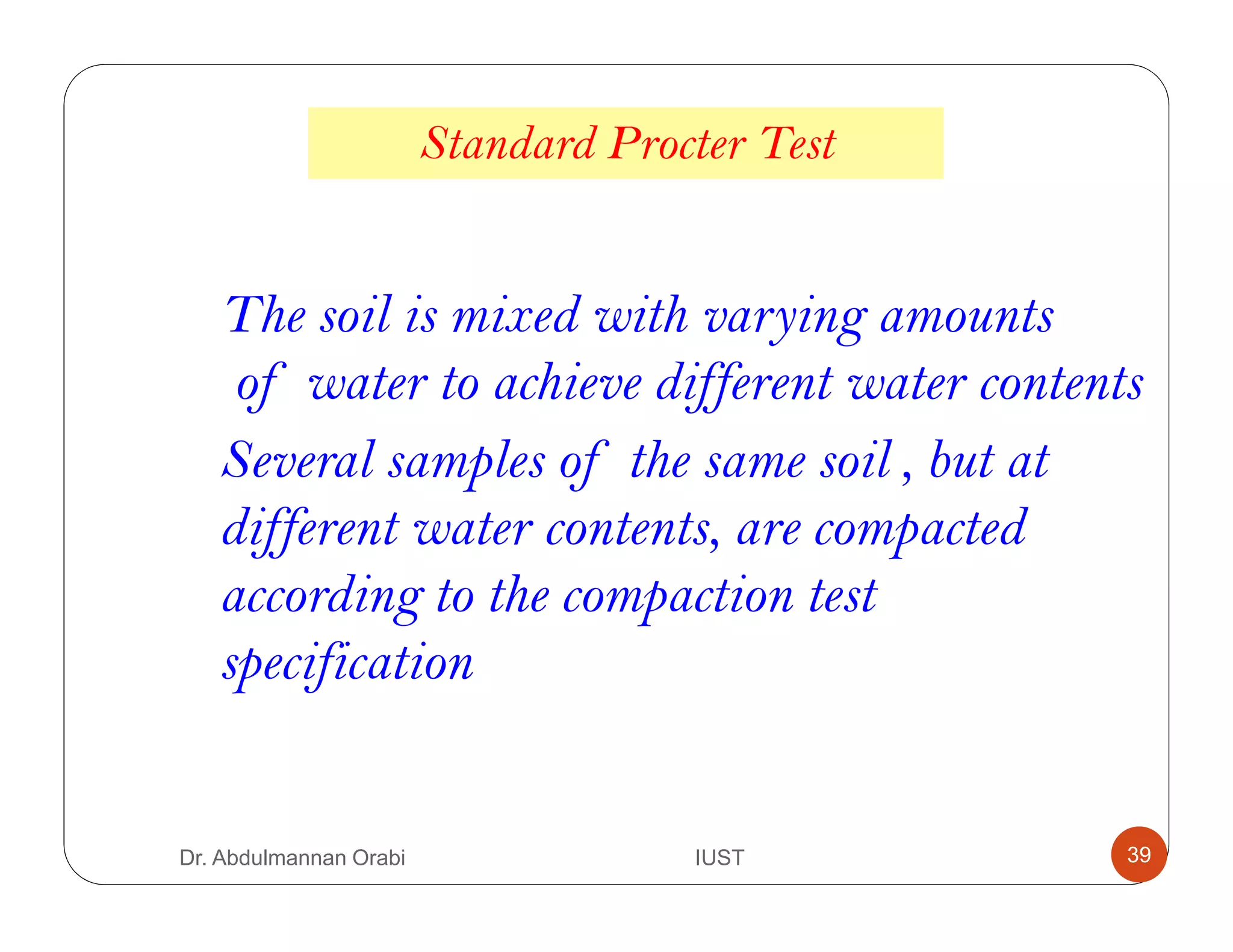 Lecture 5 soil compaction | PDF