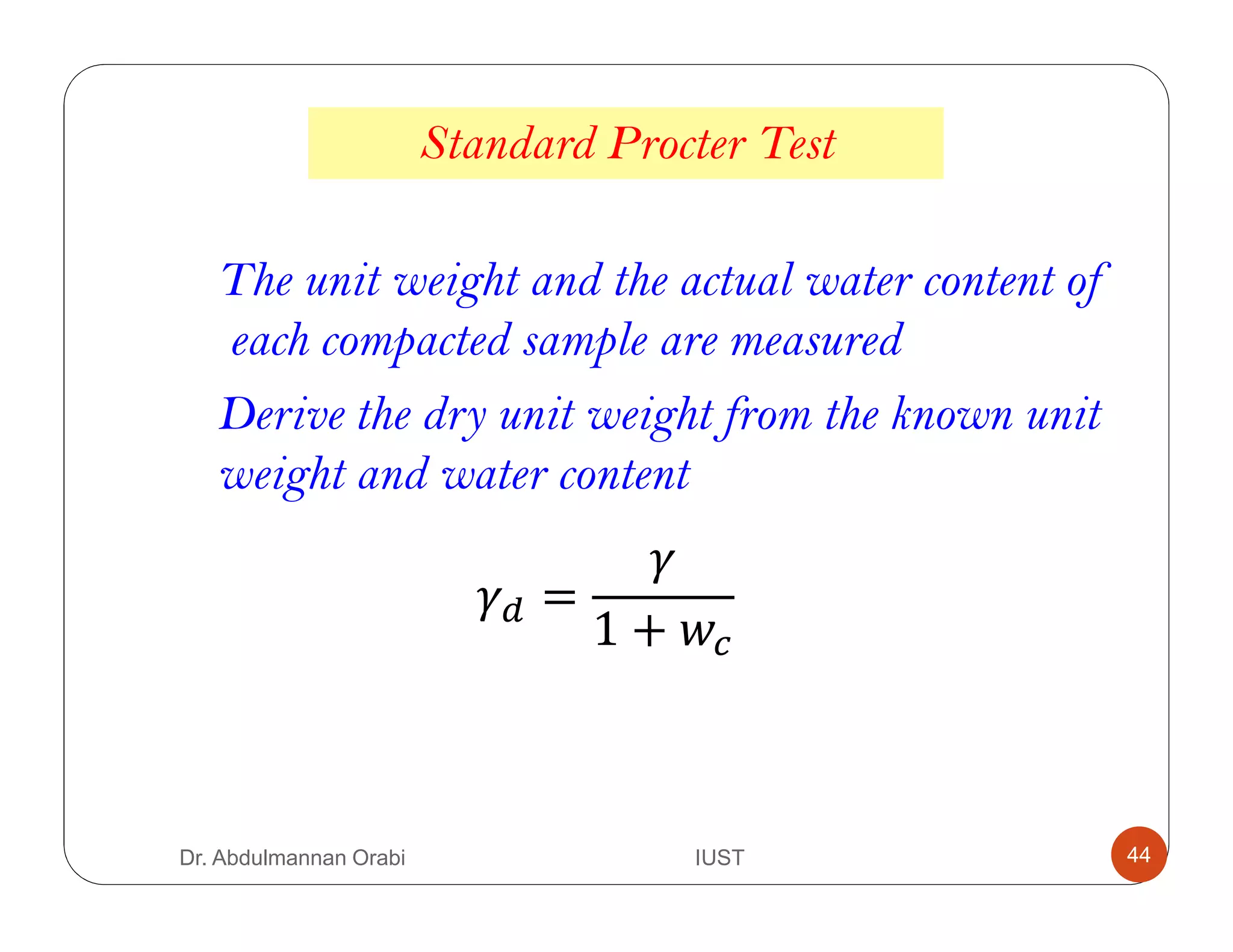 Lecture 5 soil compaction | PDF