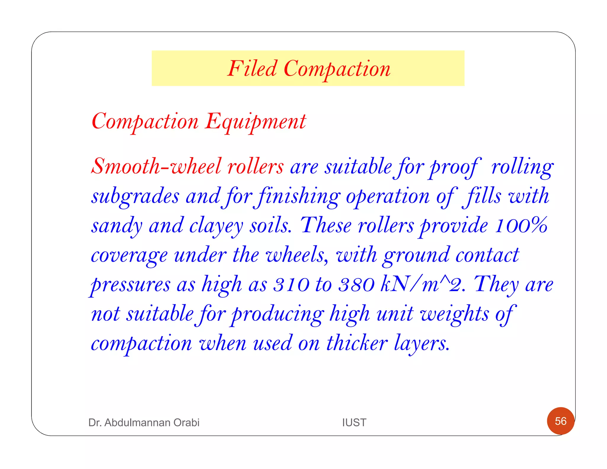 Lecture 5 soil compaction | PDF