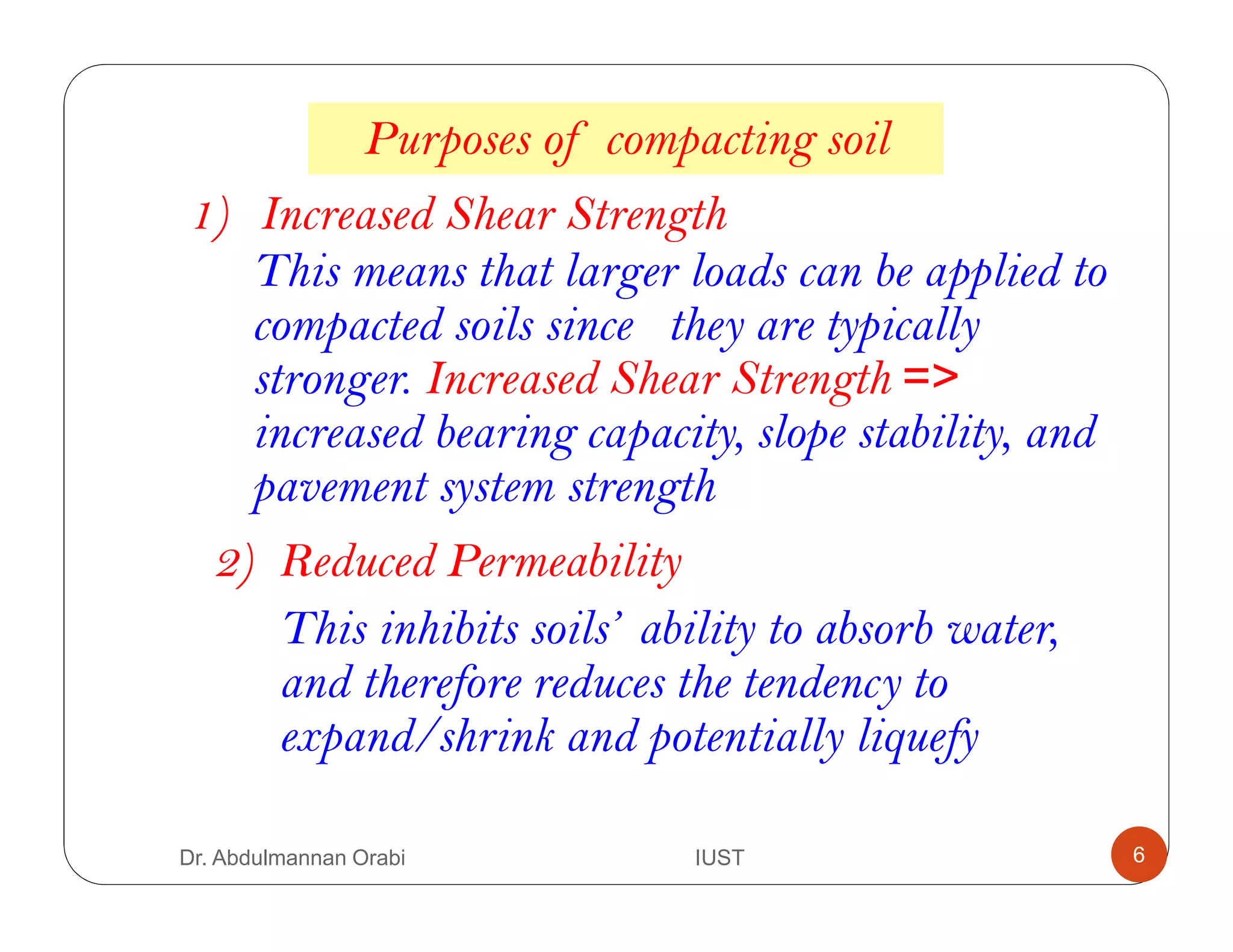 Lecture 5 soil compaction | PDF