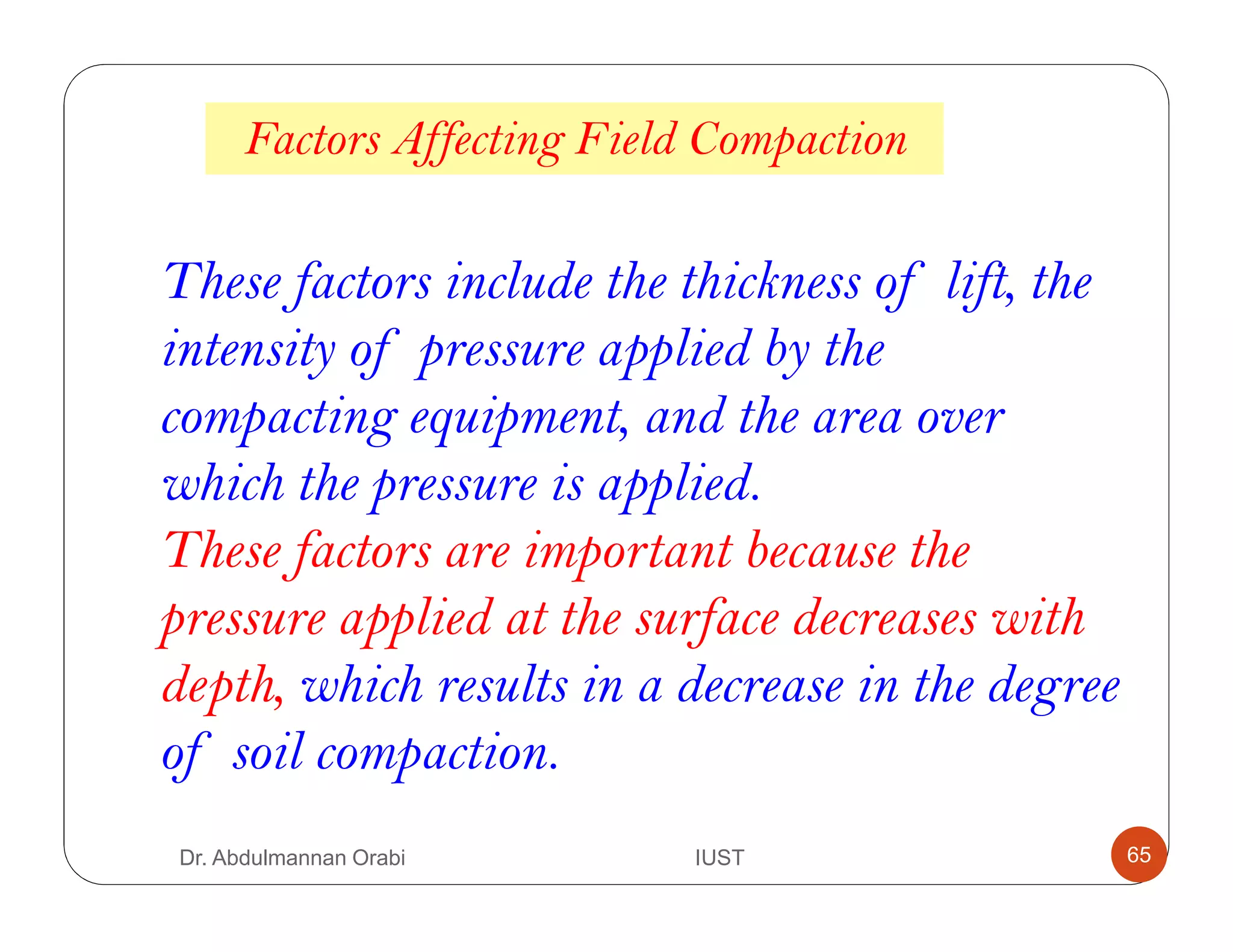 Lecture 5 soil compaction | PDF