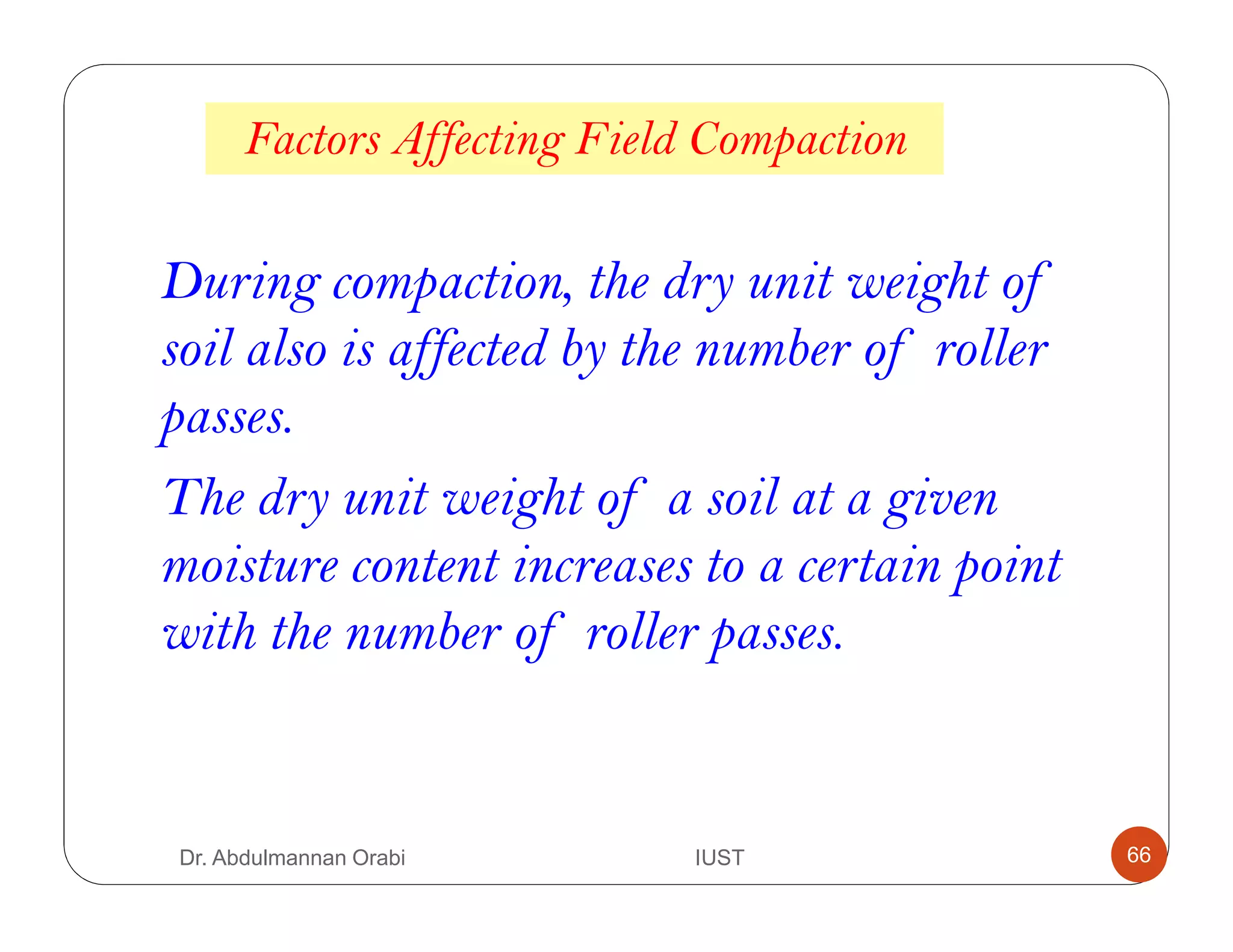 Lecture 5 soil compaction | PDF