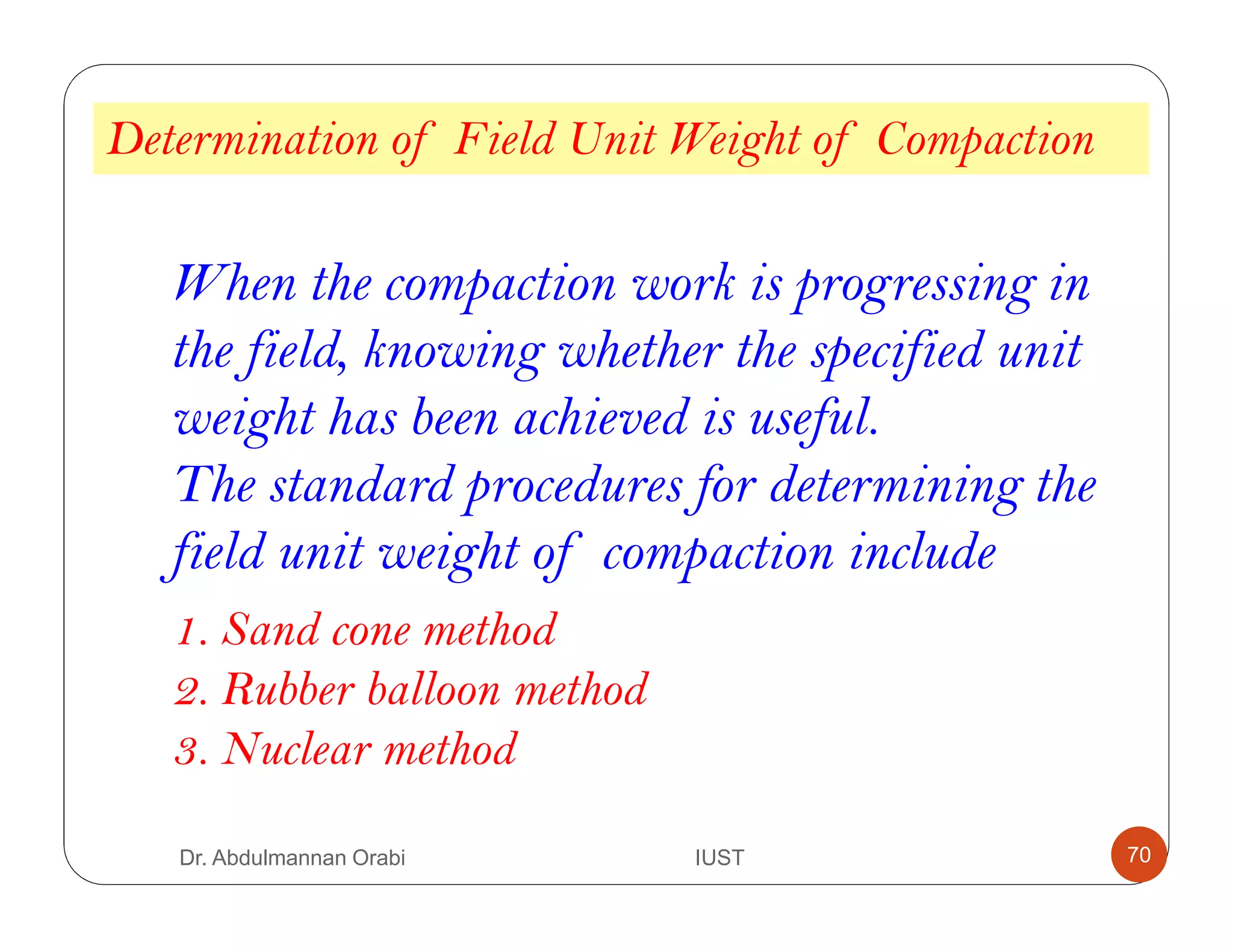 Lecture 5 soil compaction | PDF