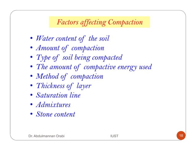 Lecture 5 soil compaction | PDF