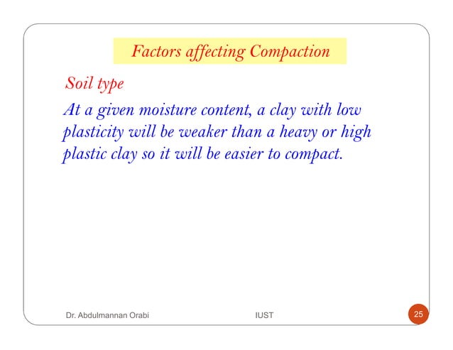 Lecture 5 soil compaction | PDF