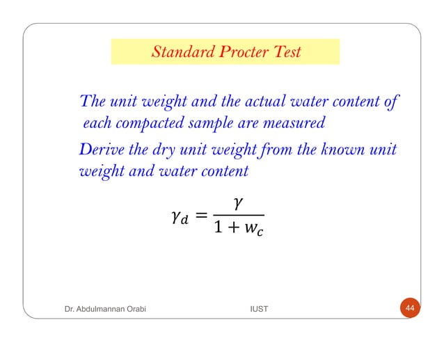 Lecture 5 soil compaction | PDF
