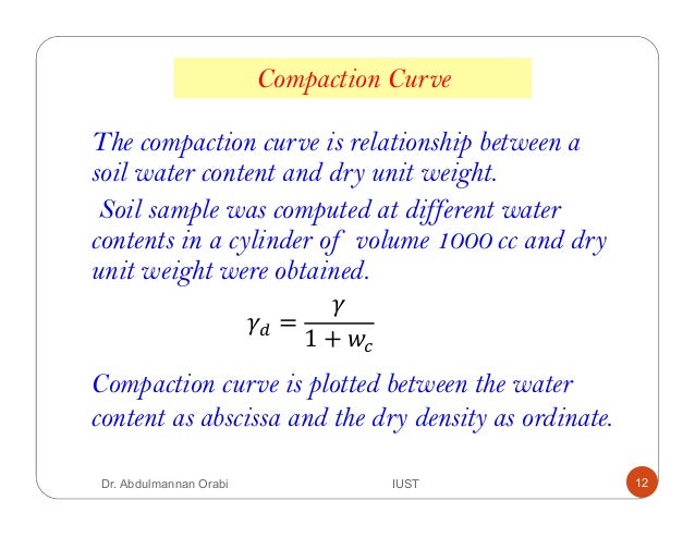 Lecture 5 soil compaction