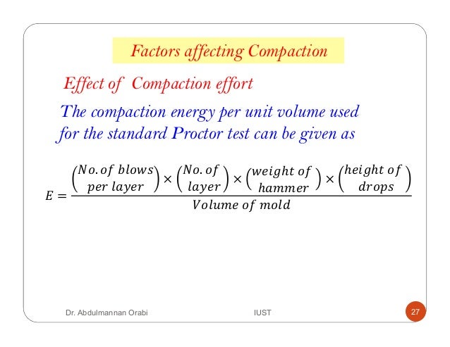 Lecture 5 soil compaction