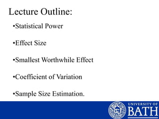 Lecture 5 Statistical Power (Handout).ppt