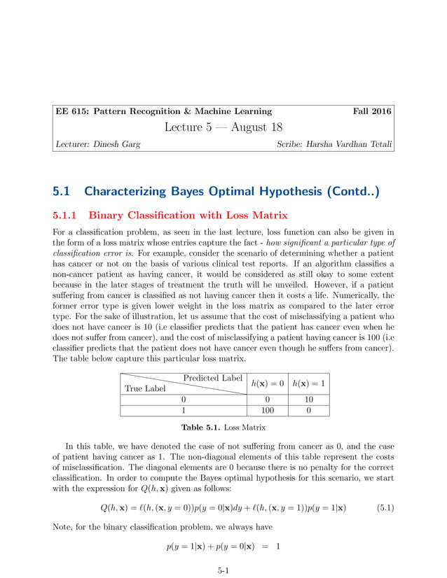 Lecture 5 Statistical Learning Theory | PDF
